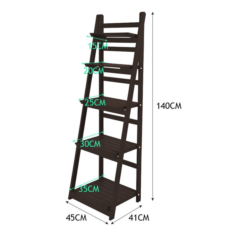Buy Levede 3 Tier Ladder Shelf Stand Storage Book Shelves Shelving ...