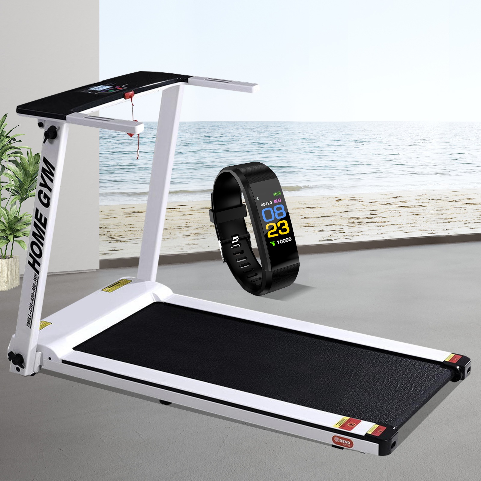 Buy Treadmill Electric Home Exercise Running Machine Fully Compact ...