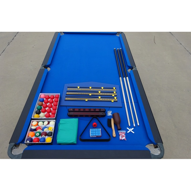 8FT Slate Pool Table Billiard Snooker Table 20mm Grey Slate Bed with ...