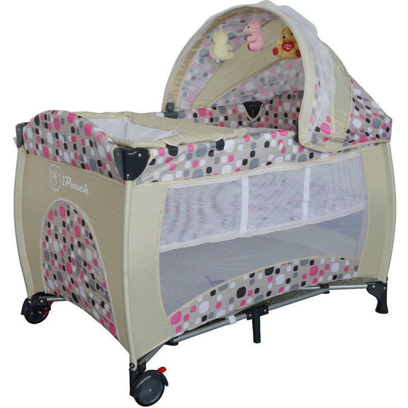 Baby Travel PortaCot Playpen w/ Carry Bag in Beige | Buy Portacots - 188132