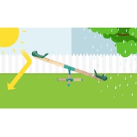 Buy Rocka Rotating Rounded Timber See Saw Teeterboard - MyDeal