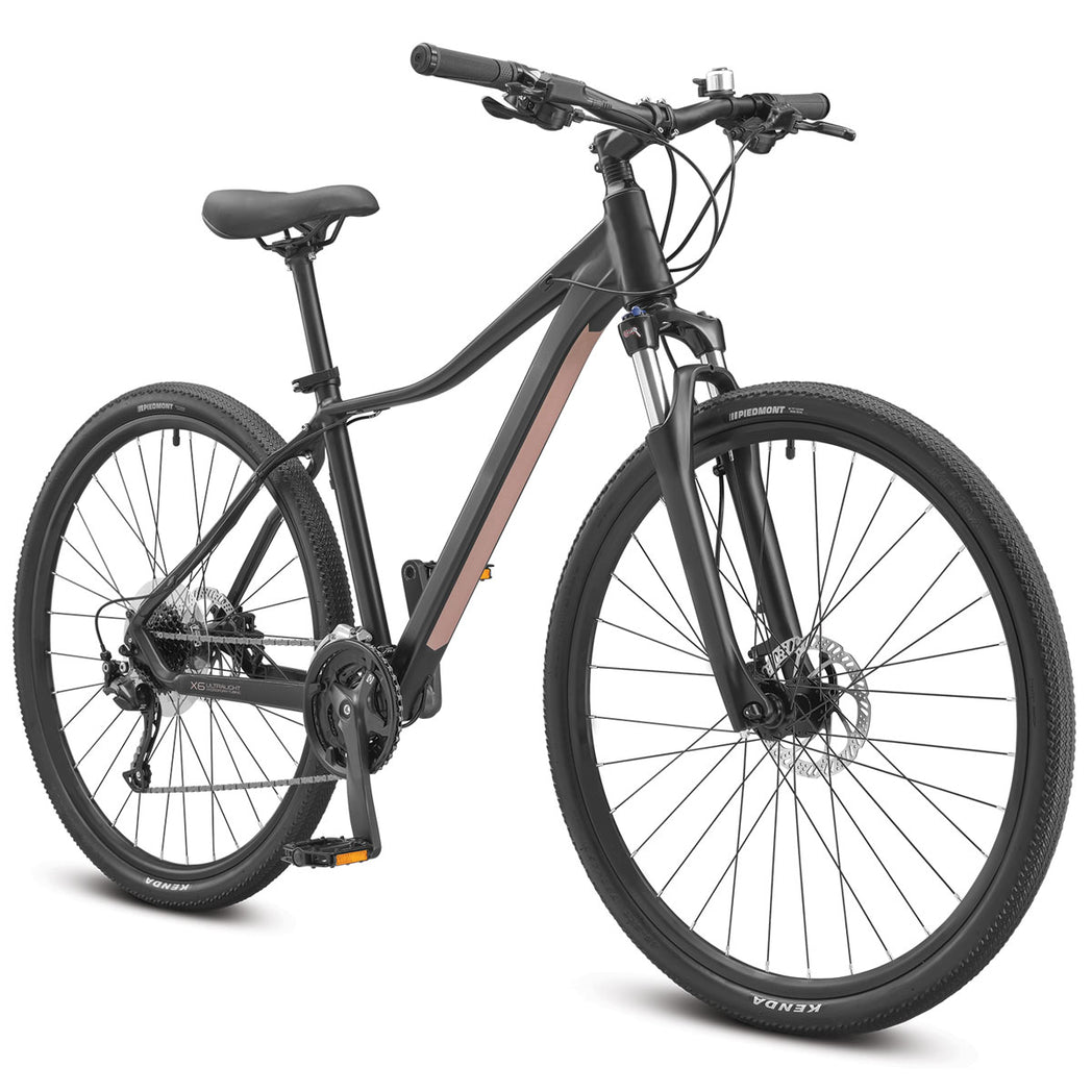 Buy Comfort Sport Pro X6 Hybrid Bike Low Step Through Stealth Black ...