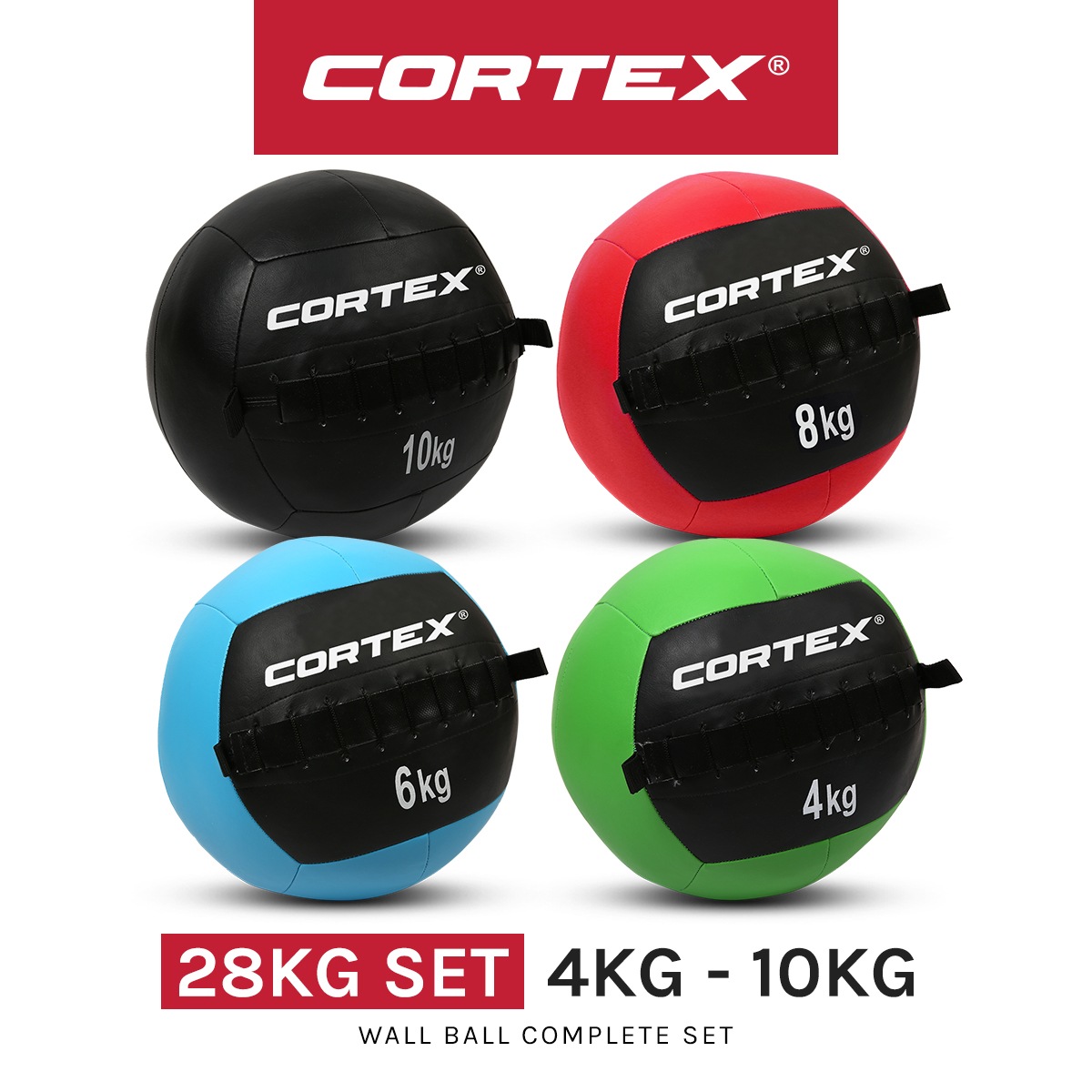 Buy CORTEX 28kg Wall Ball Complete Set - MyDeal Australia