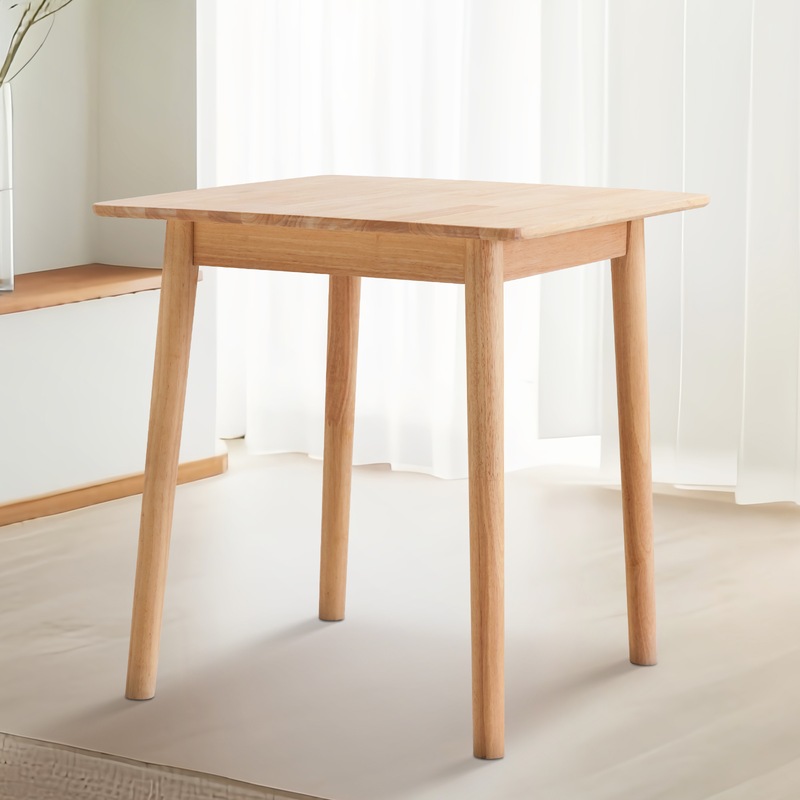Buy ACA Square Wooden Dining Table 80cm for Kitchen Cafe Restaurant ...