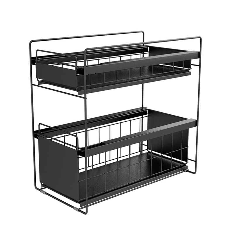 Buy Kitchen Storage Shelf 2 Tier Drawer Dining Spice Rack Cupboard ...