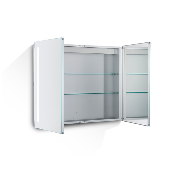 Buy Pencil Edge LED Mirror Shaving Cabinet with Mirror Touch Sensor ...