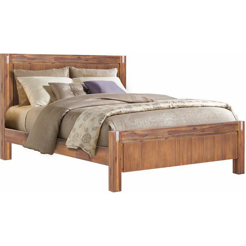 Buy Matrix Queen Vintage Wooden Bed Frame in Walnut - MyDeal Australia