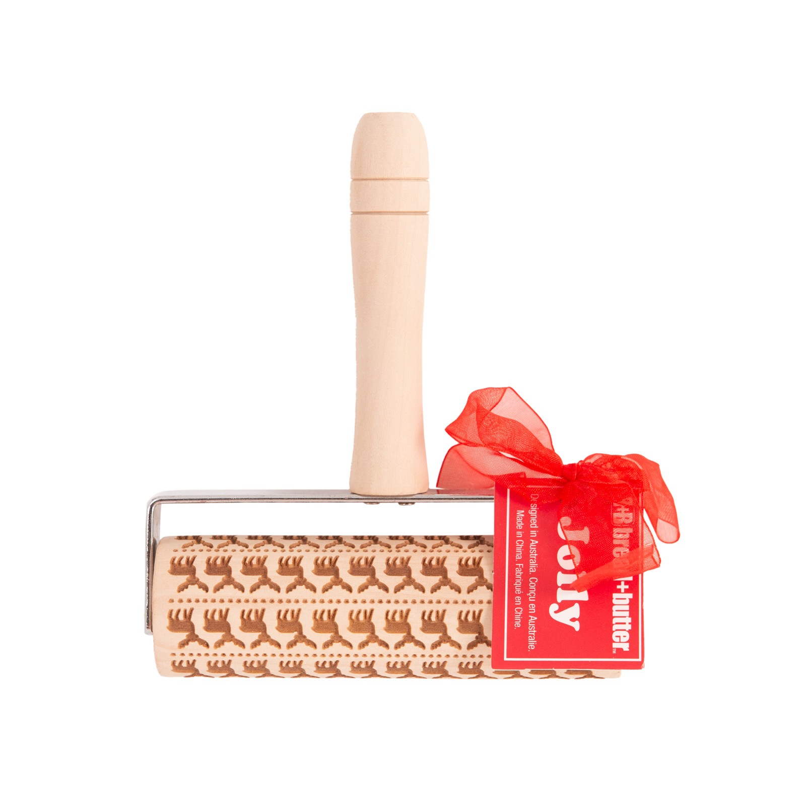 Buy Bread and Butter Laser Etch Mini Wooden Roller with Handle ...