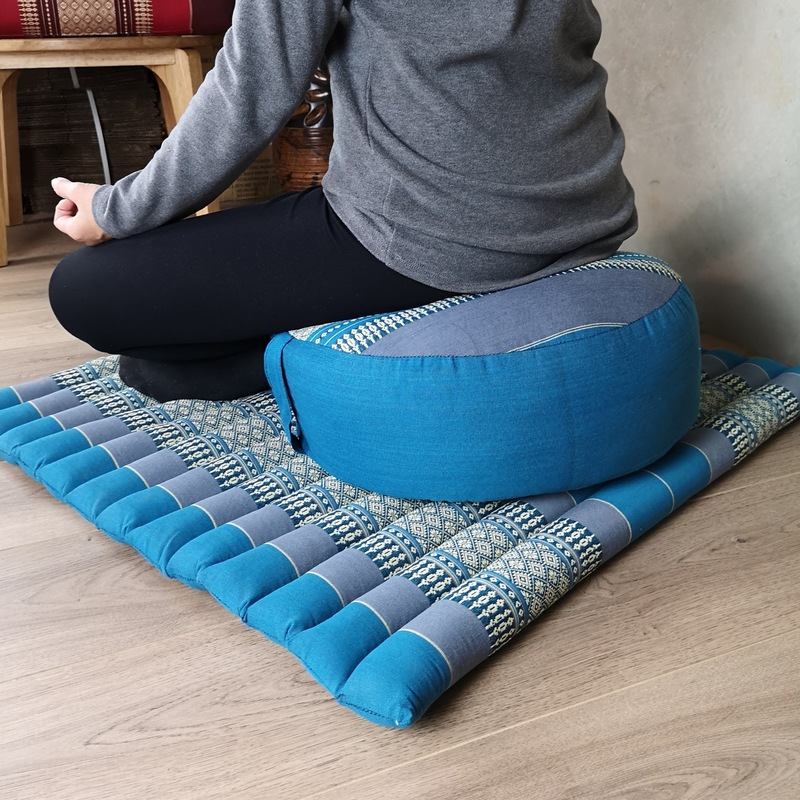 [MANGO TREES] Zafu Meditation Cushion Set Foldable Floor Seating Mat ...