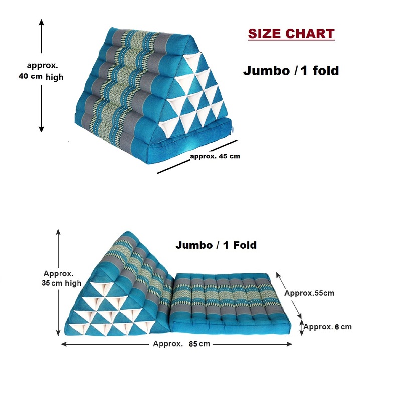 Buy [Mango Trees] Fordable 1 Fold Floor Cushion Thai Triangular Pillow ...