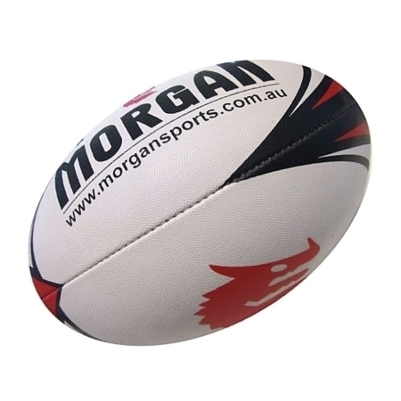 Buy New MORGAN Match 4-Ply Rugby League Ball - MyDeal
