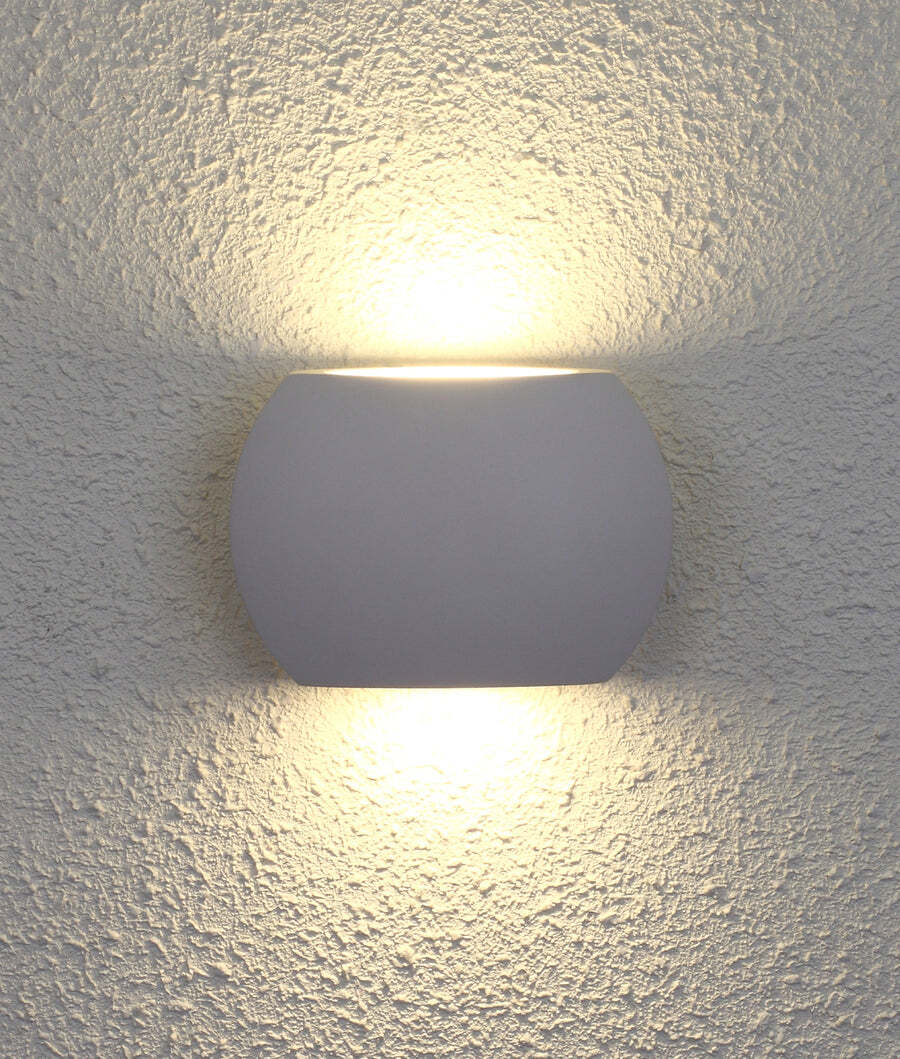 Buy REMO: Surface Mounted LED Exterior Curved Up/Down Wall Lights IP54 ...