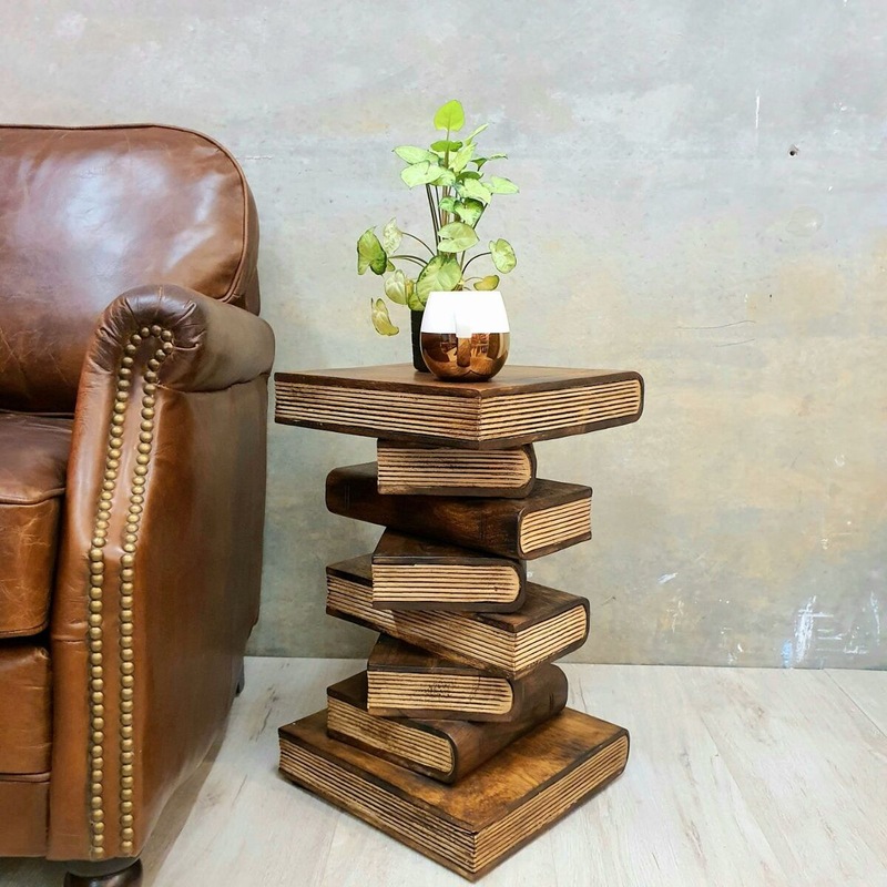 Buy [Free Shipping]MANGO TREES "Book Stack" Side/Corner Table Planet ...