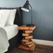 "Book Stack" Side Table Corner Table Raintree Wood Natural Finish | Buy ...