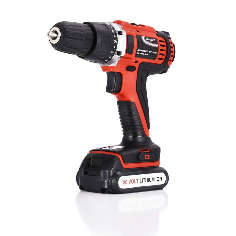 Buy Matrix Power Tools 20V Cordless Brushed Drill + Impact Driver ...