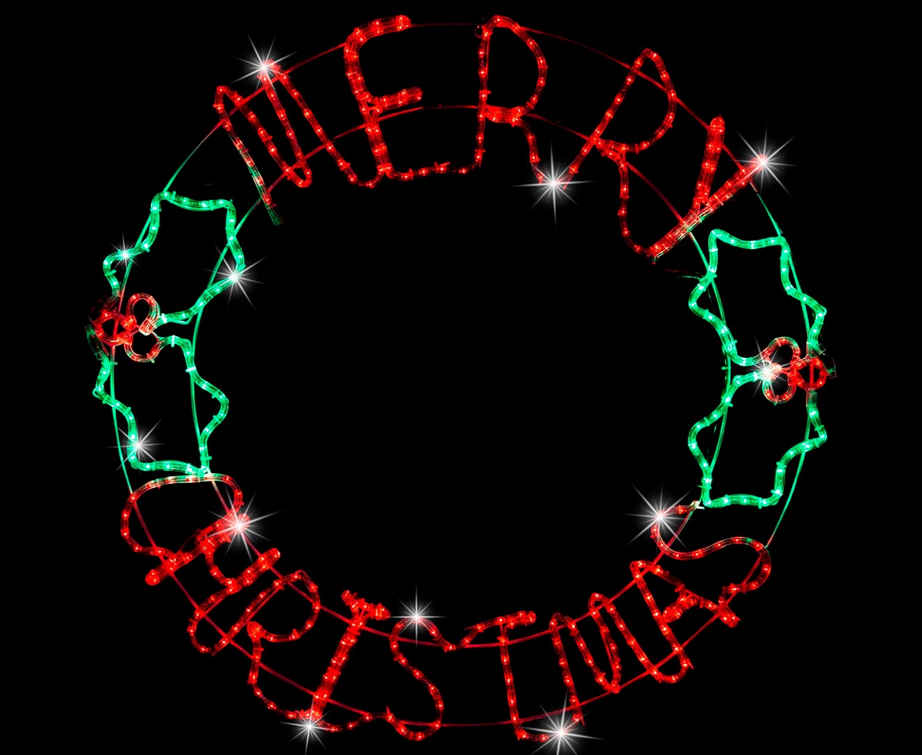 Buy Stockholm Christmas Lights 1x1M LED MERRY CHRISTMAS Sign Round ...