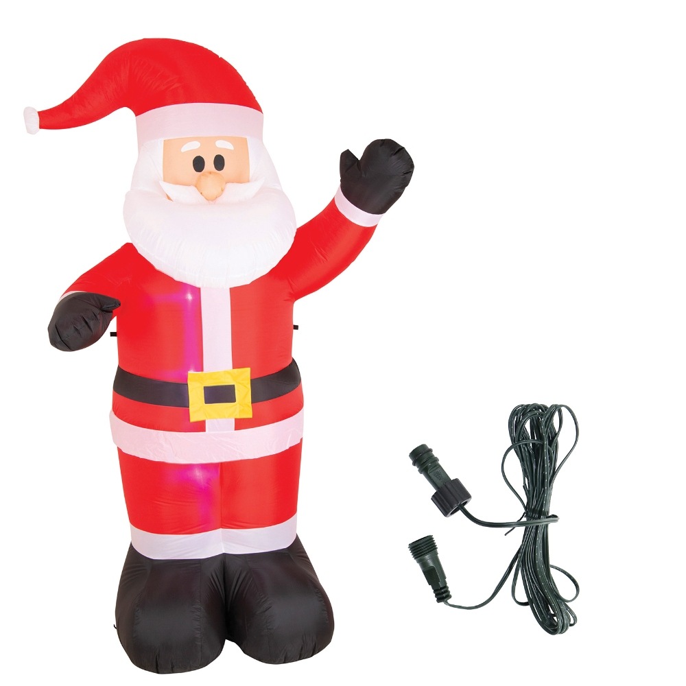 Buy Stockholm 2.4M Christmas Lights Inflatable Lights Waving Santa ...