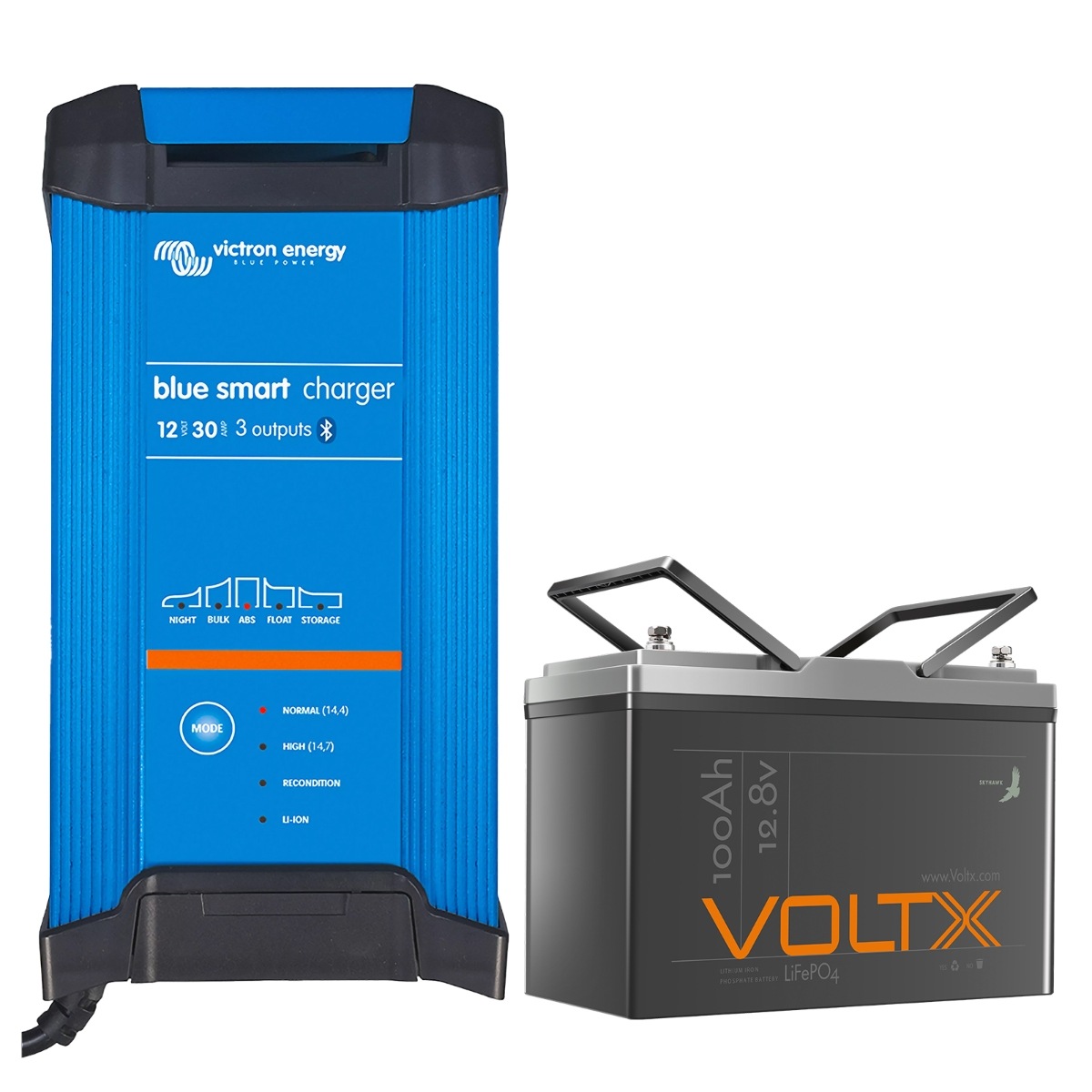 Buy Victron Smart IP22 SLA/LiFePO4 Charger VoltX 12V 100Ah Lithium Iron ...