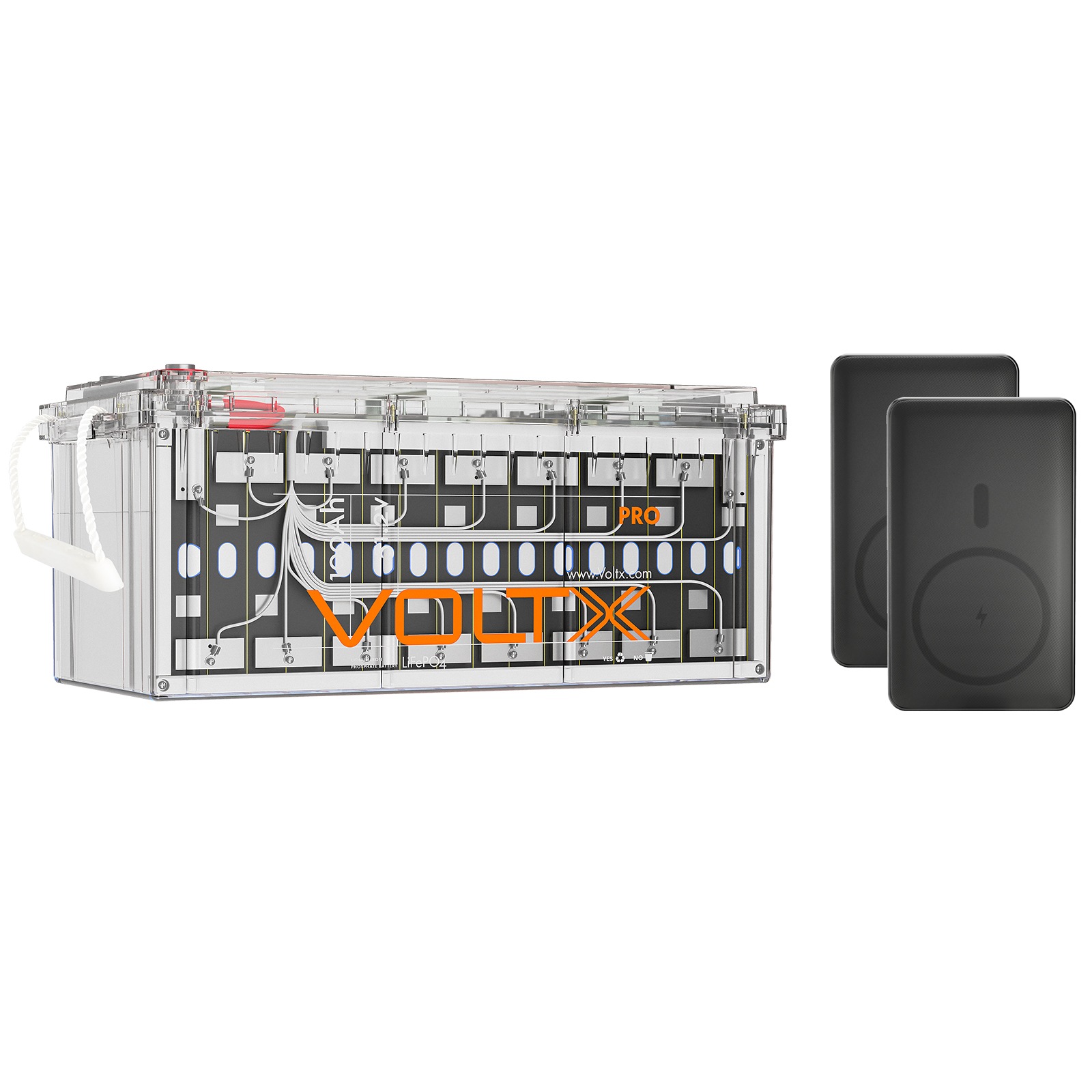 Buy VoltX 48V 100Ah Lithium Battery LiFePO4 RV 4WD 100A BMS 2x 10000mAh ...