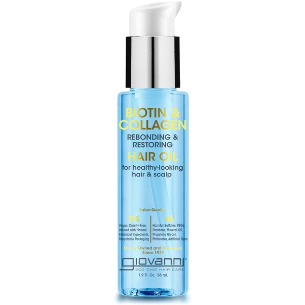 Buy Giovanni Biotin & Collagen Rebonding & Restoring Hair Oil - MyDeal ...