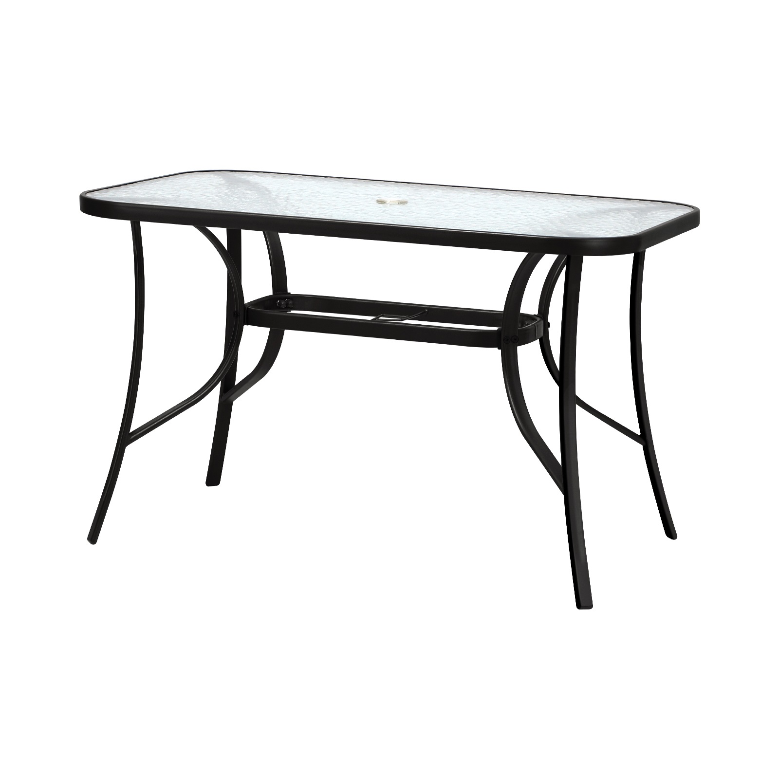 Buy Livsip 120cm Outdoor Dining Glass Table Rectangle Patio Furniture ...