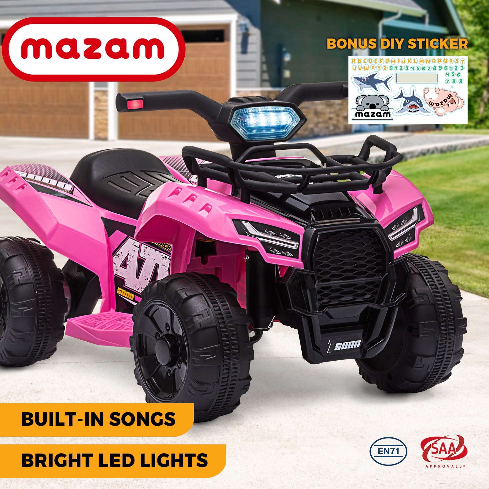 Buy Mazam Ride On Car Electric ATV Bike Vehicle for Toddlers Kids ...