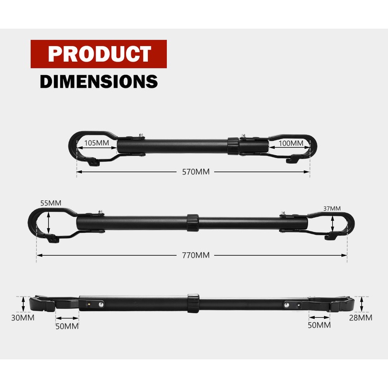 Buy SAN HIMA Bicycle Bike Bar Conversion Adaptor For Car Racks Y Frame ...