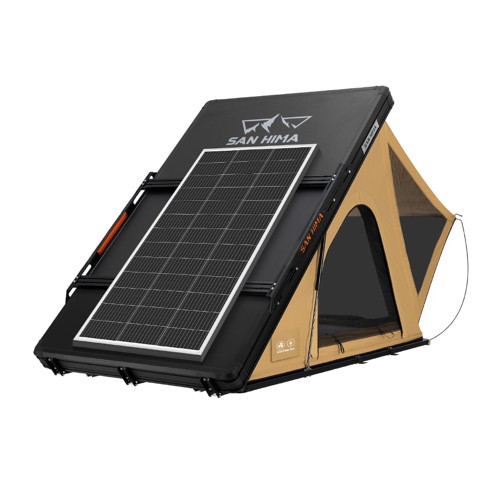 Buy San Hima Kalbarri Lite Rooftop Tent Hardshell With Ladder&Rack+200W ...