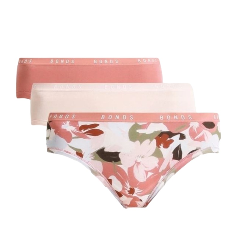Buy 18 Pack X Womens Bonds Cottontail Midi Cotton Briefs Underwear Rose ...