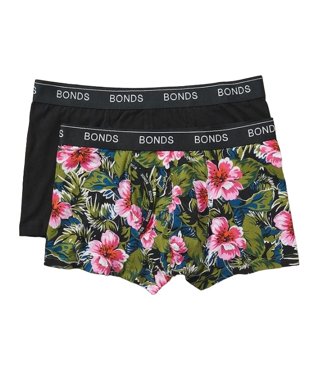 Buy 6 Pairs X Mens Bonds Guyfront Trunks Underwear Floral/Black ...