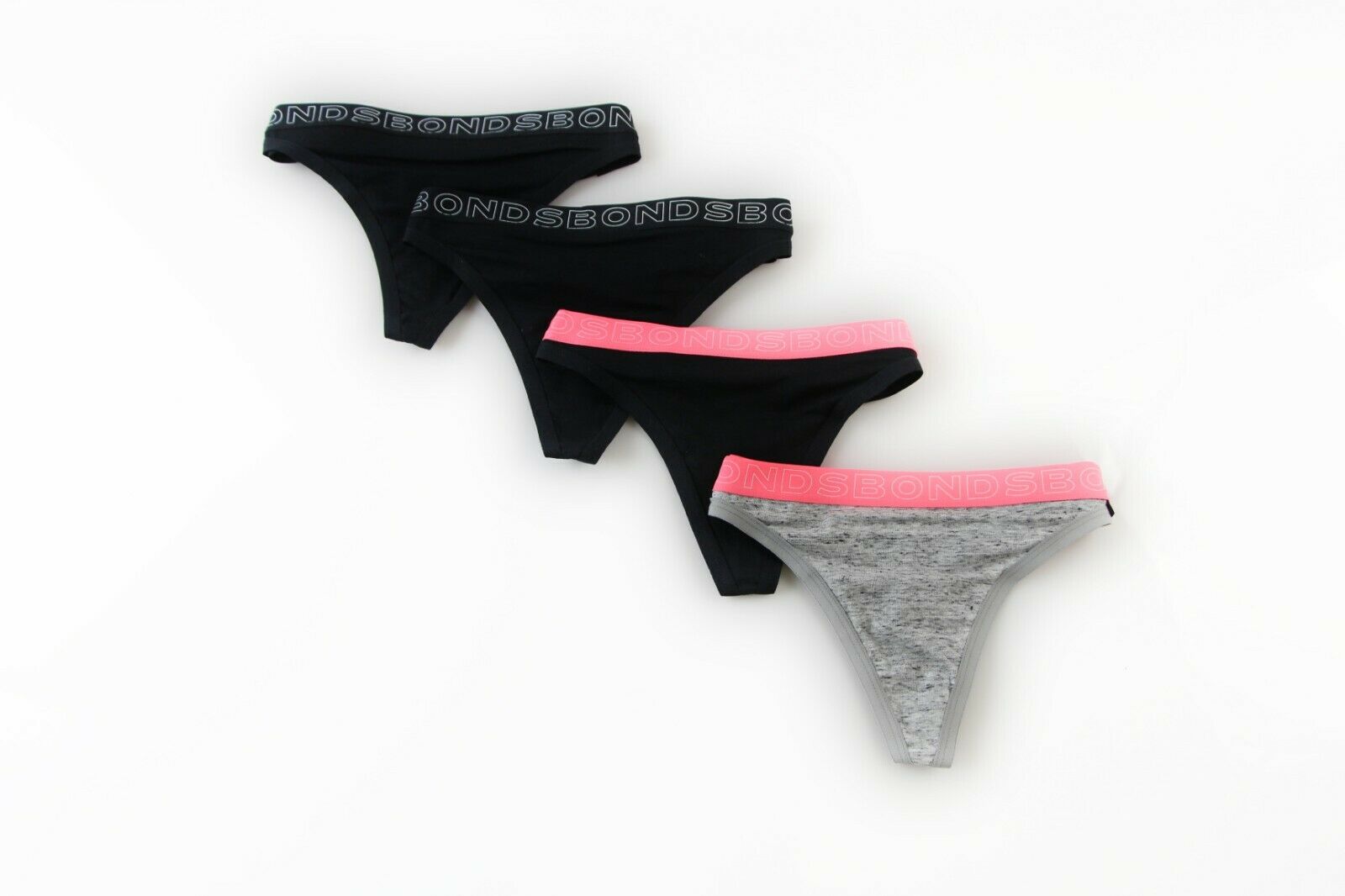 Buy 6 X Bonds Hipster Gee Strings Underwear Black Grey Pink G String Thong Underwear - MyDeal ...