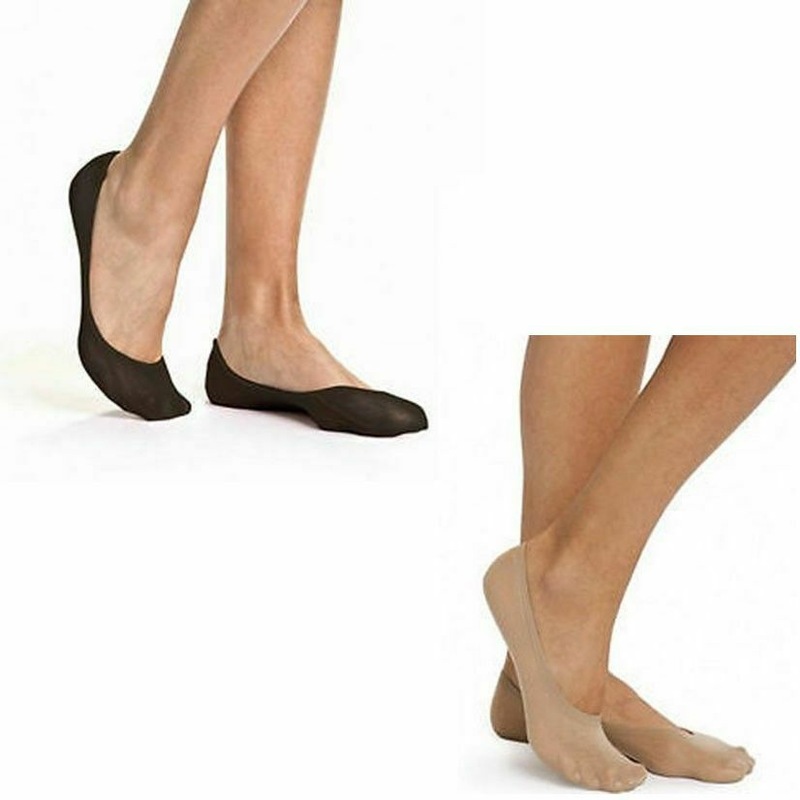 Buy 6 X Bonds No Show Footlets Footlet Black Nude Skin Sockettes ...