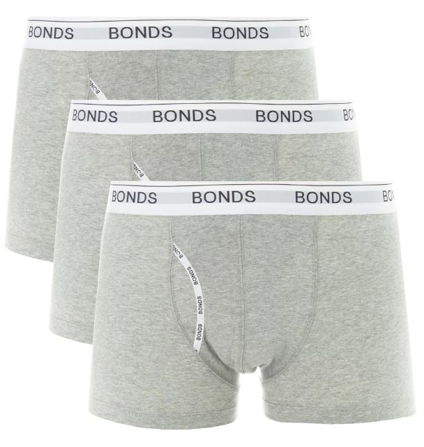 Buy 6 X Mens Bonds Guyfront Trunks Underwear Undies Grey Marle - MyDeal ...