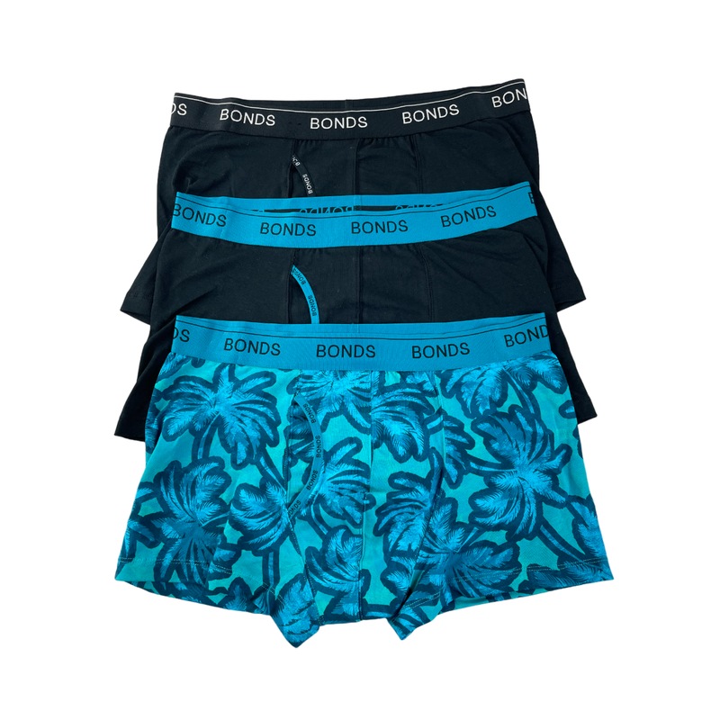 Buy 9 X Bonds Guyfront Trunks Mens Underwear Undies Teal/Black - MyDeal