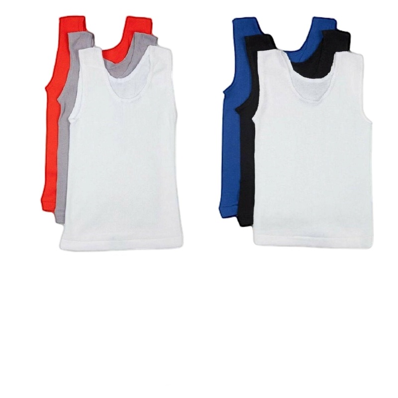 Buy Bonds Boys Kids 3 Pack Chesty Cotton Blue Black White Singlets 4 6 ...