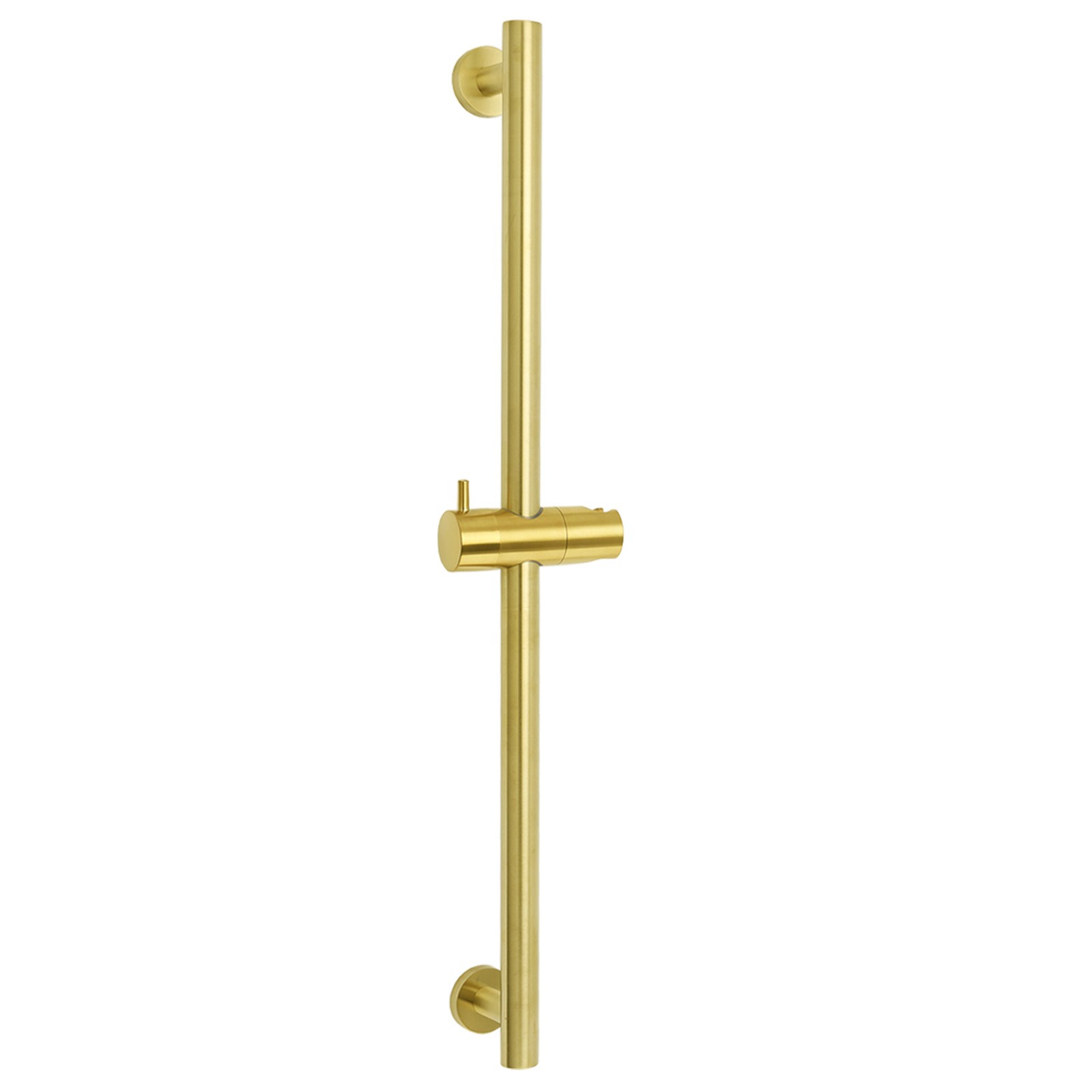 Buy Round Brushed Gold 650mm Shower Sliding Stainless Steel Rail Bar ...
