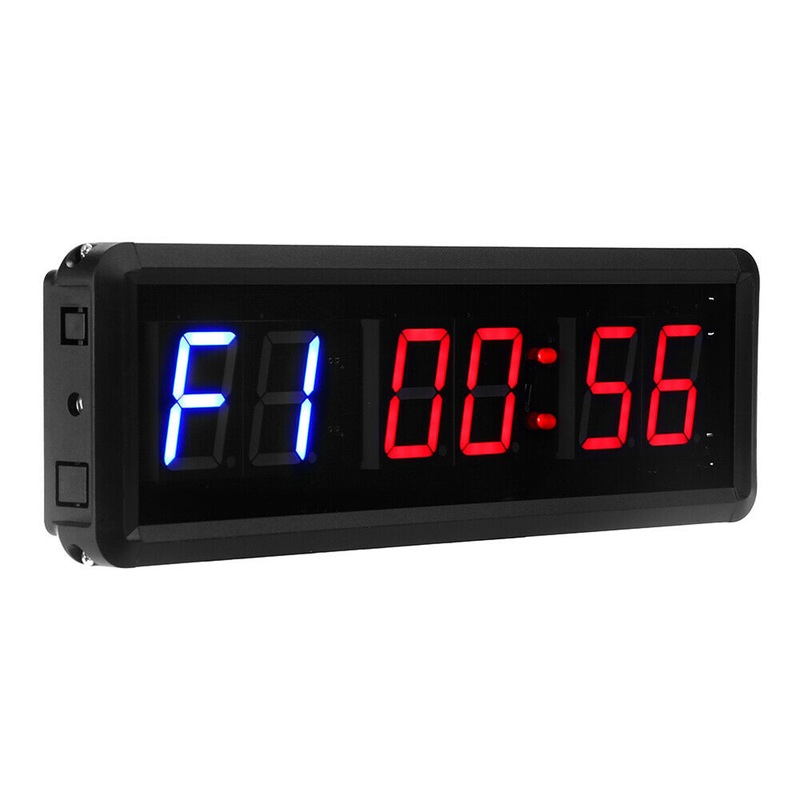 1.5" Digital Countdown Timer LED Interval Timer Clock Remote crossfit ...