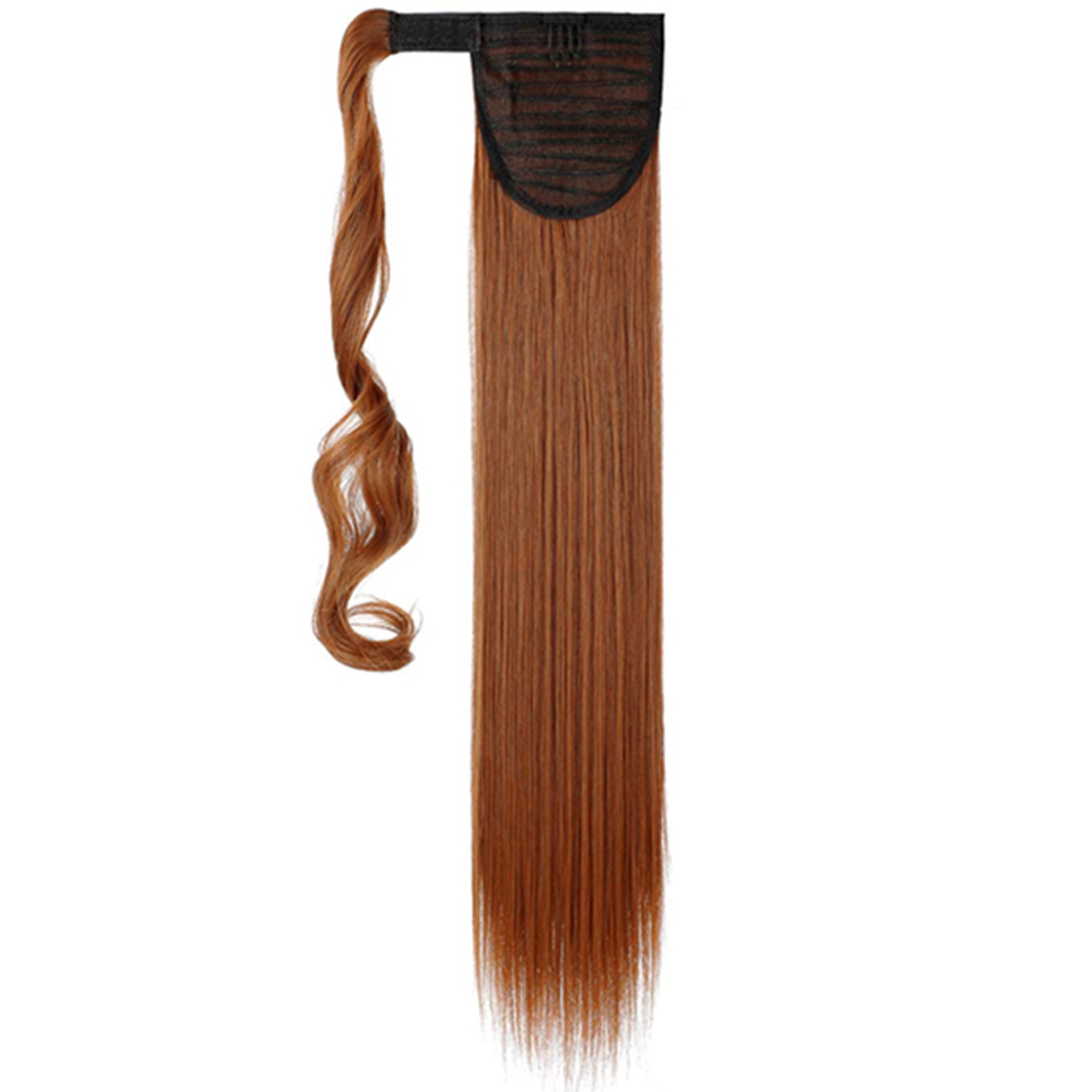 Buy 22" Chestnut Brown Hair Extension Synthetic Hair Ponytail Straight ...