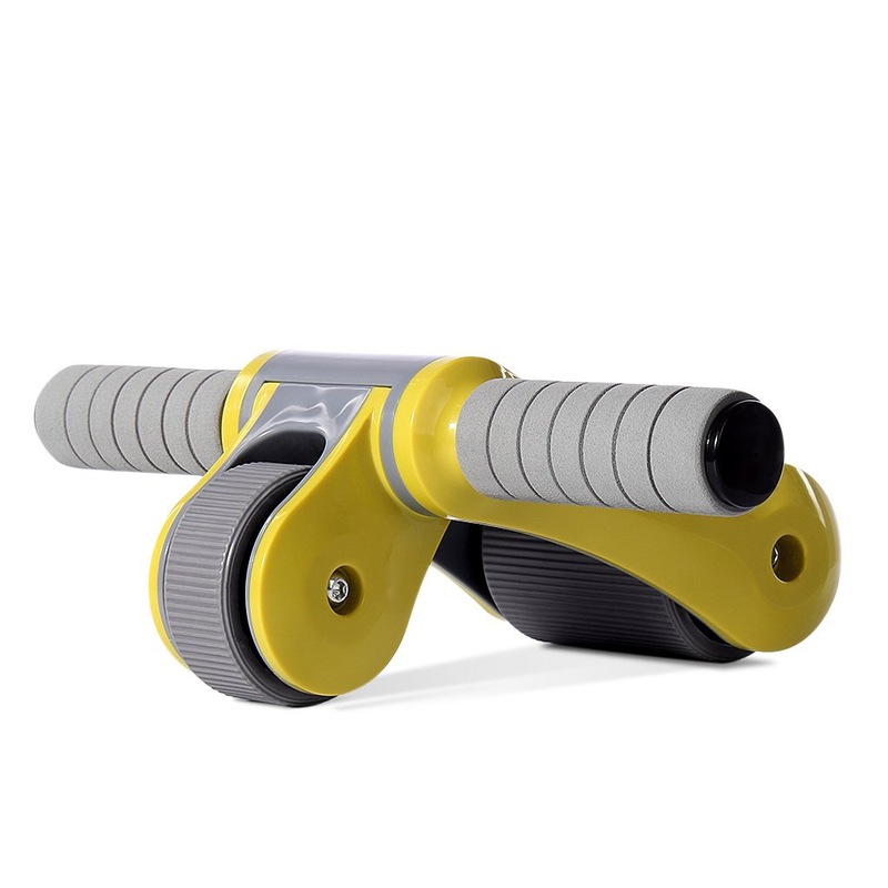 Ab Roller Abdominal Folding 2 Wheel Workout Training Exercise Gym ...