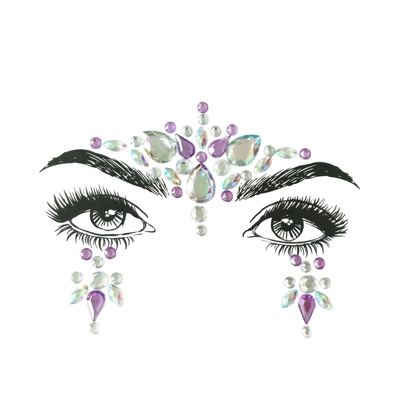 Buy Adhesive Face Gems Body Rhinestone Jewel Diamontes Party Body ...