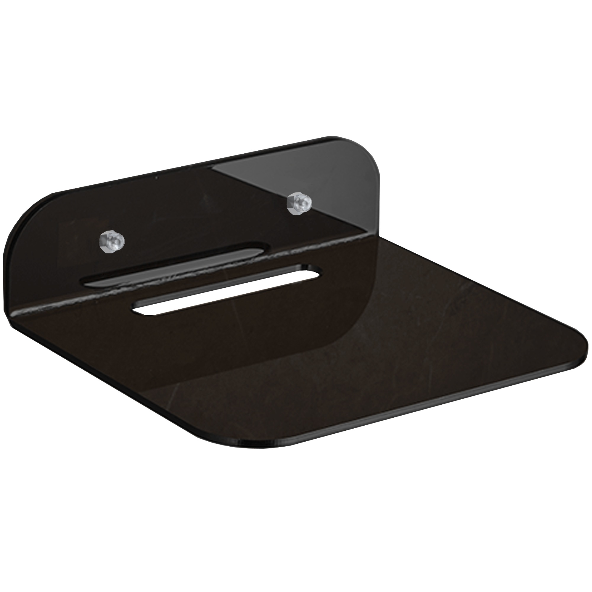 Buy Floating Acrylic Wall Shelf Wall Mounted Display Stand Router ...