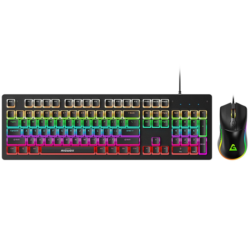 Buy TODO Mechanical Gaming Keyboard Mouse Combo RGB LED Linear Blue ...