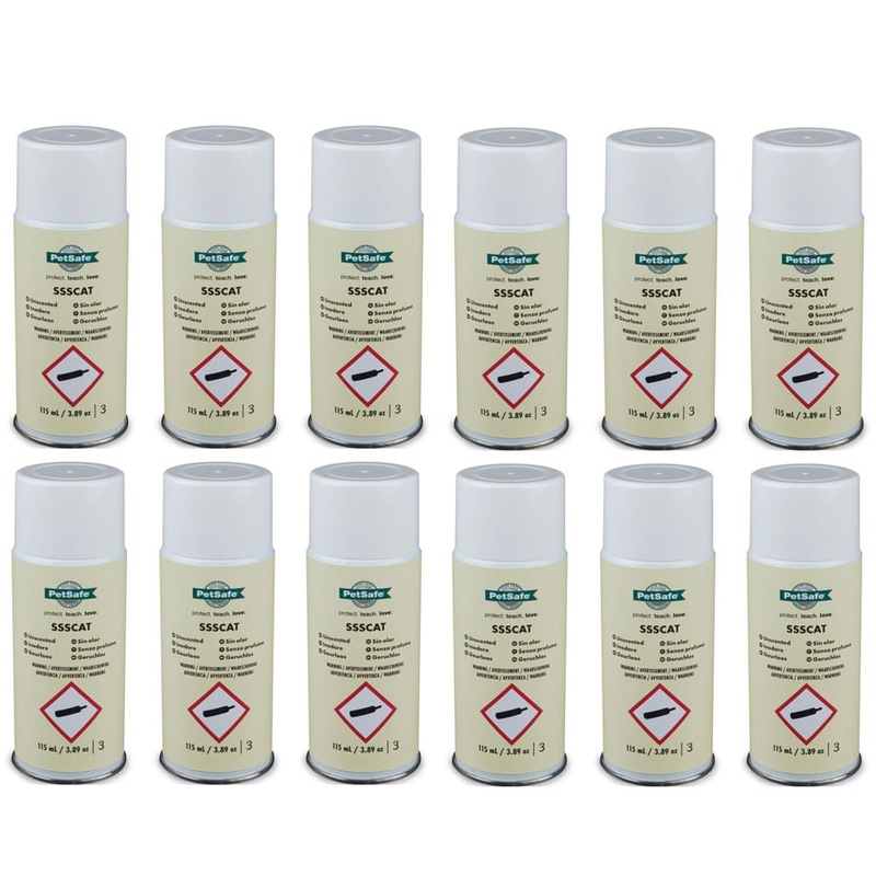 Buy PetSafe SSSCAT Spray Deterrent Refill Can 115ml - 12 Can Bulk Pack ...