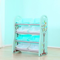 Buy Keezi 2 Tier Kids Toy Box Shelf Storage Cabinet Container Children ...