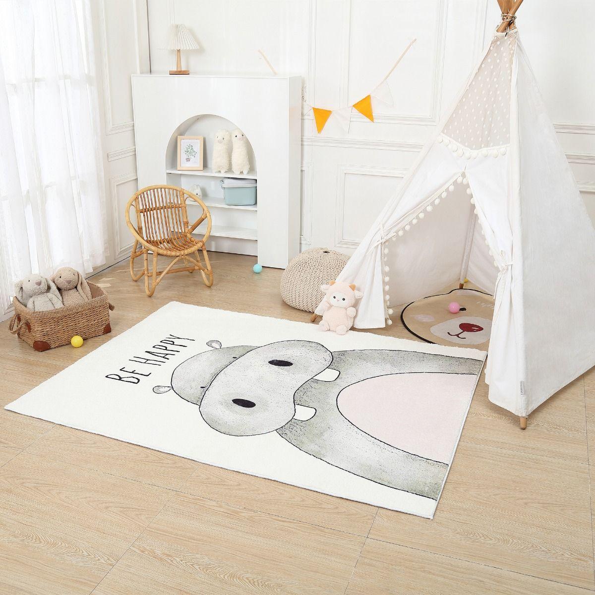 Buy All 4 Kids Hippo Be Happy Rug - MyDeal Australia