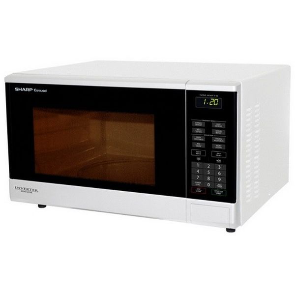 Buy Sharp Conventional Microwave in White 1200W R350YW - MyDeal Australia