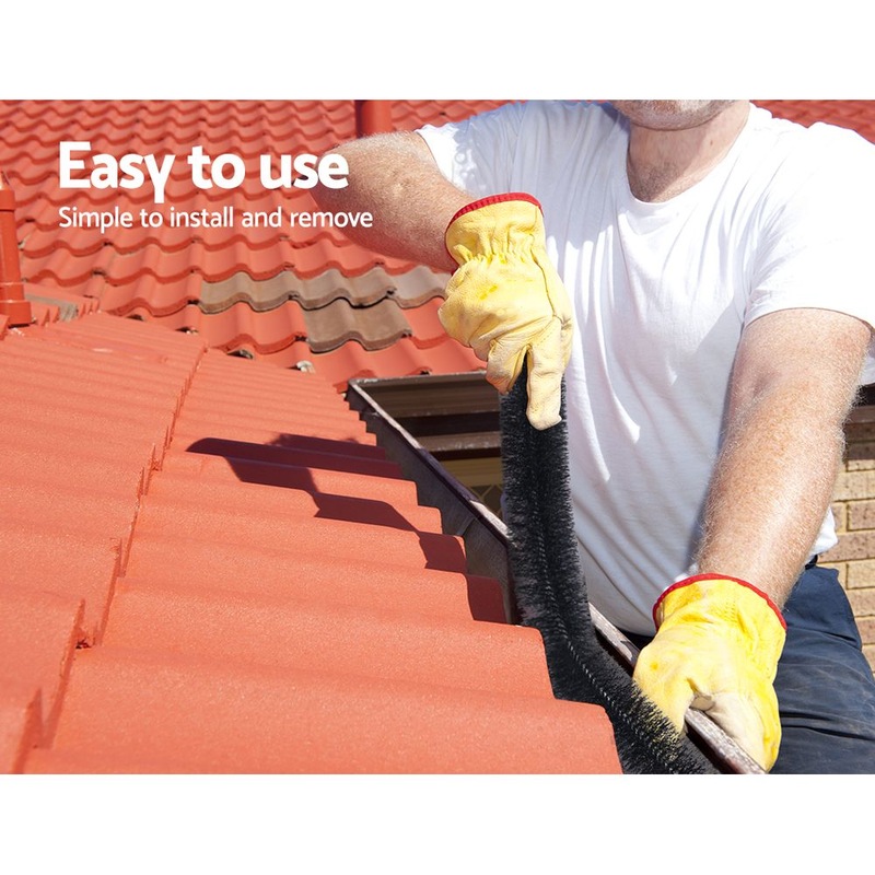 Buy Gardeon Gutter Guard Brush DIY 92X10cm 48PCS - MyDeal