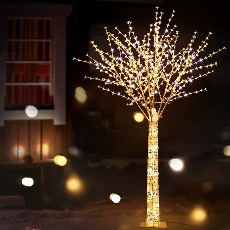 2.1M Christmas Tree 780 LED Lights Cherry Blossom Trees Jingle Jollys ...