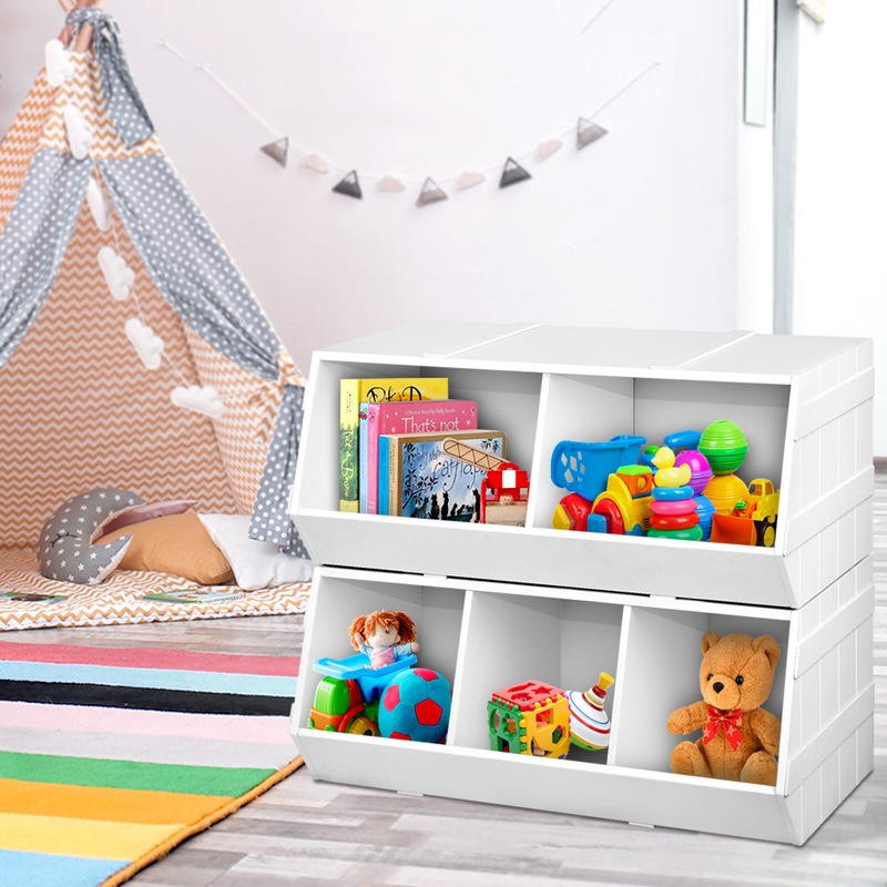 Buy Keezi Kids Toy Box Bookshelf Storage Bookcase Organiser Display ...