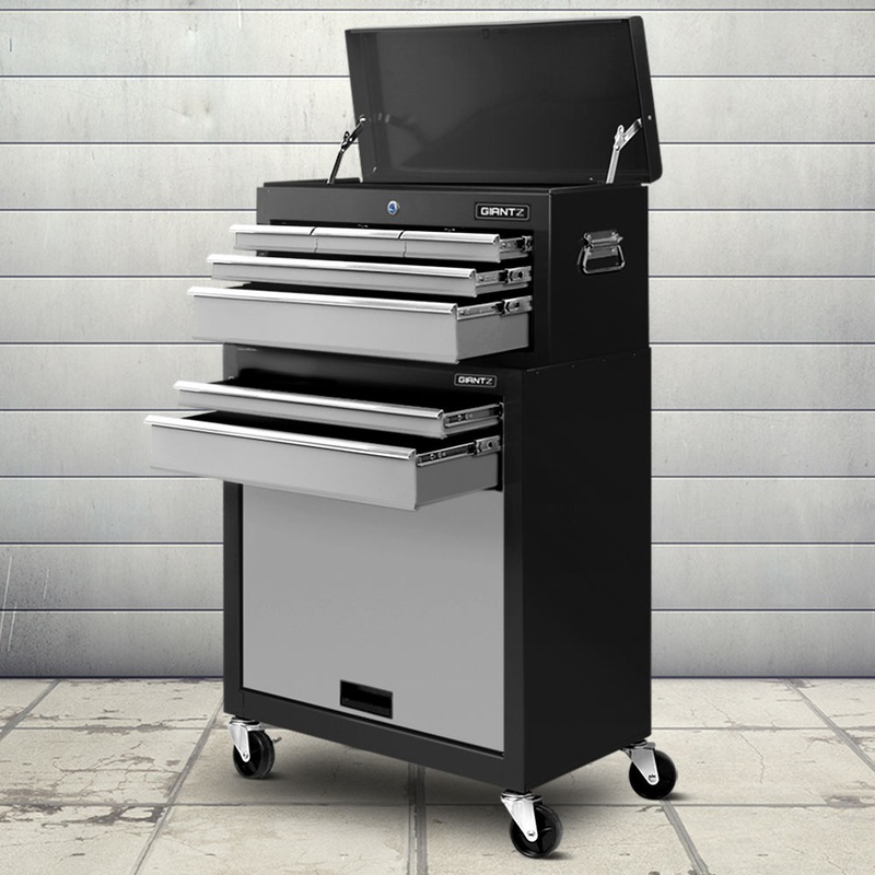 Buy Giantz 7 Drawers Tool Cabinet Box Trolley Rolling Wheels Storage ...